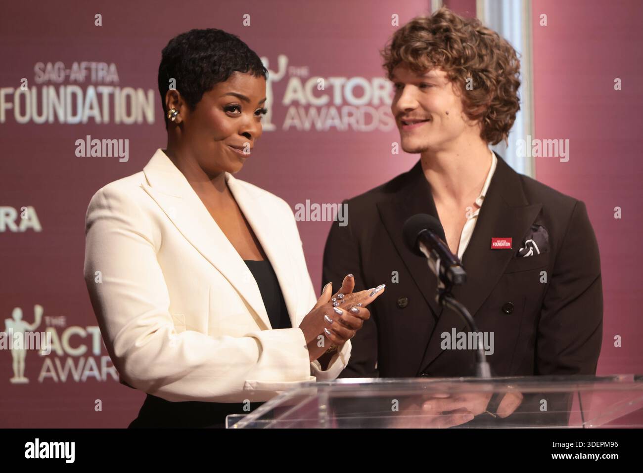 Janelle James and Connor Storrie at the 32nd Annual Actor Awards ...