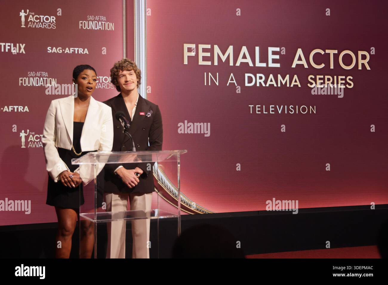 Janelle James and Connor Storrie at the 32nd Annual Actor Awards ...