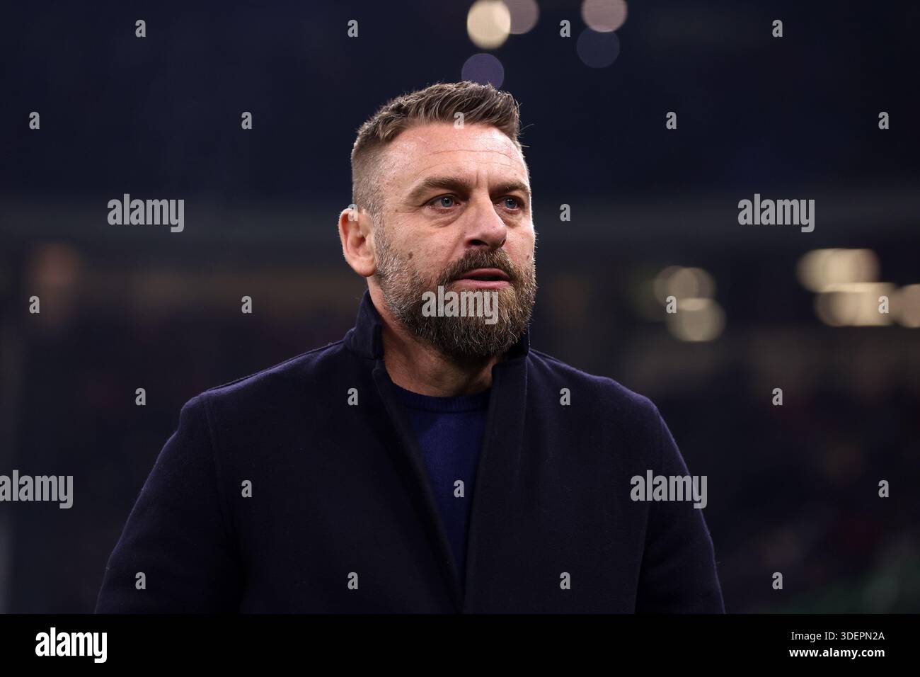 Daniele De Rossi, head coach of Genoa Cfc looks on during the Serie A ...