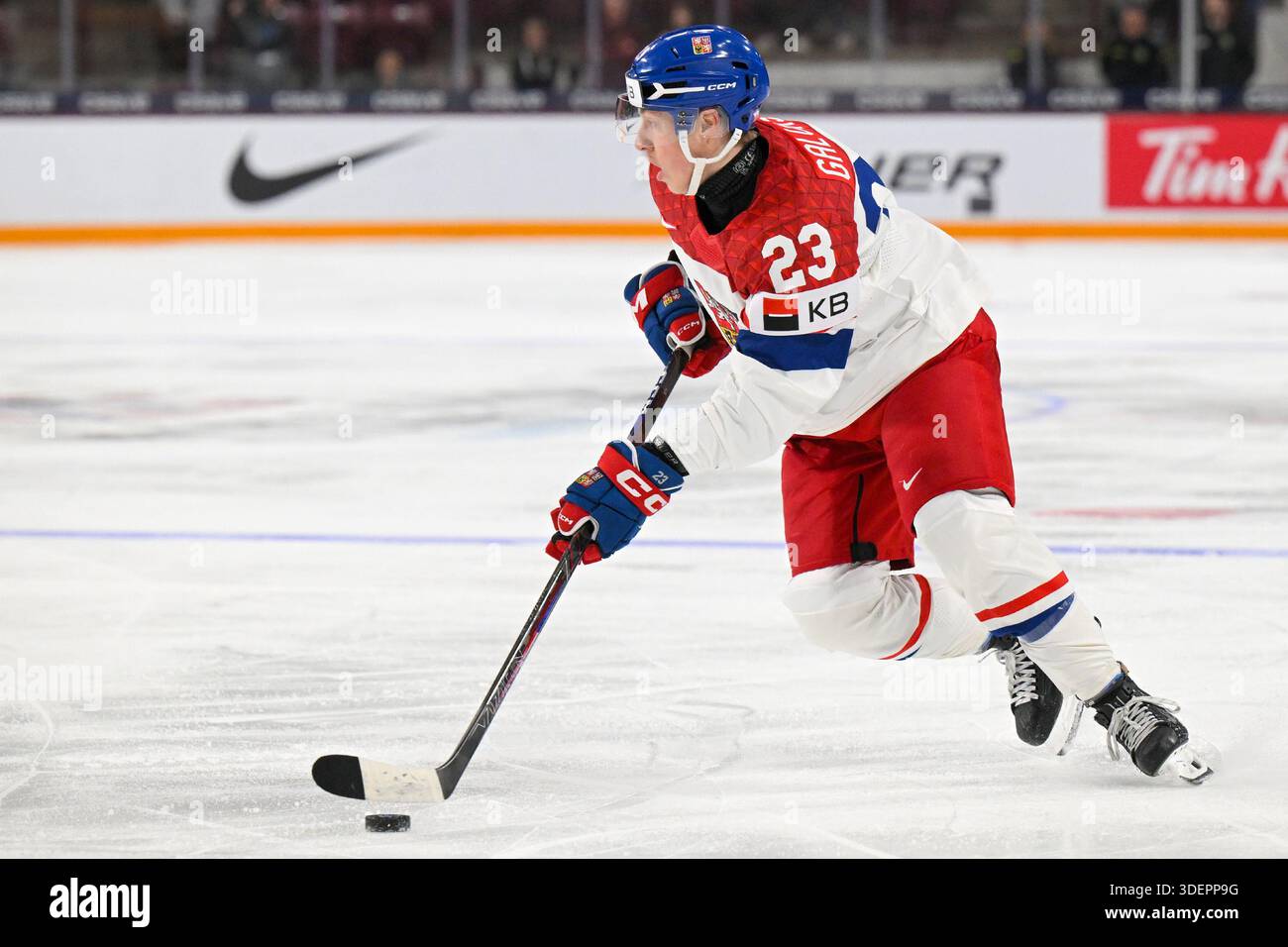 MINNEAPOLIS, MN - DECEMBER 27: Czechia defensemen Tomas Galvas (23 ...