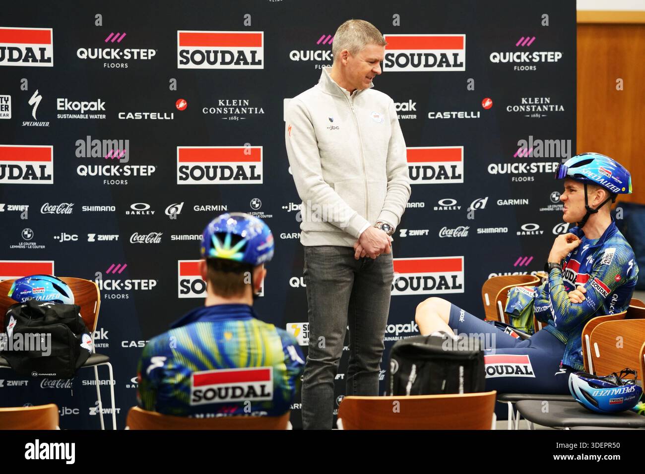Soudal Quick-Step CEO Jurgen Fore pictured ahead of a training ride of ...