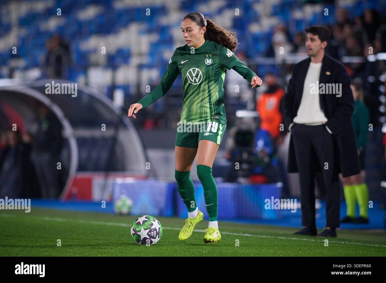VfL Wolfsburgo’s Kessya Bussy during Women’s Champions League 2025-2026 ...
