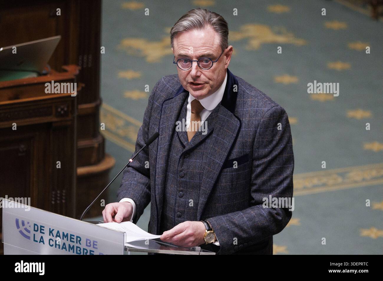 Brussels, Belgium. 08th Jan, 2026. Prime Minister Bart De Wever ...