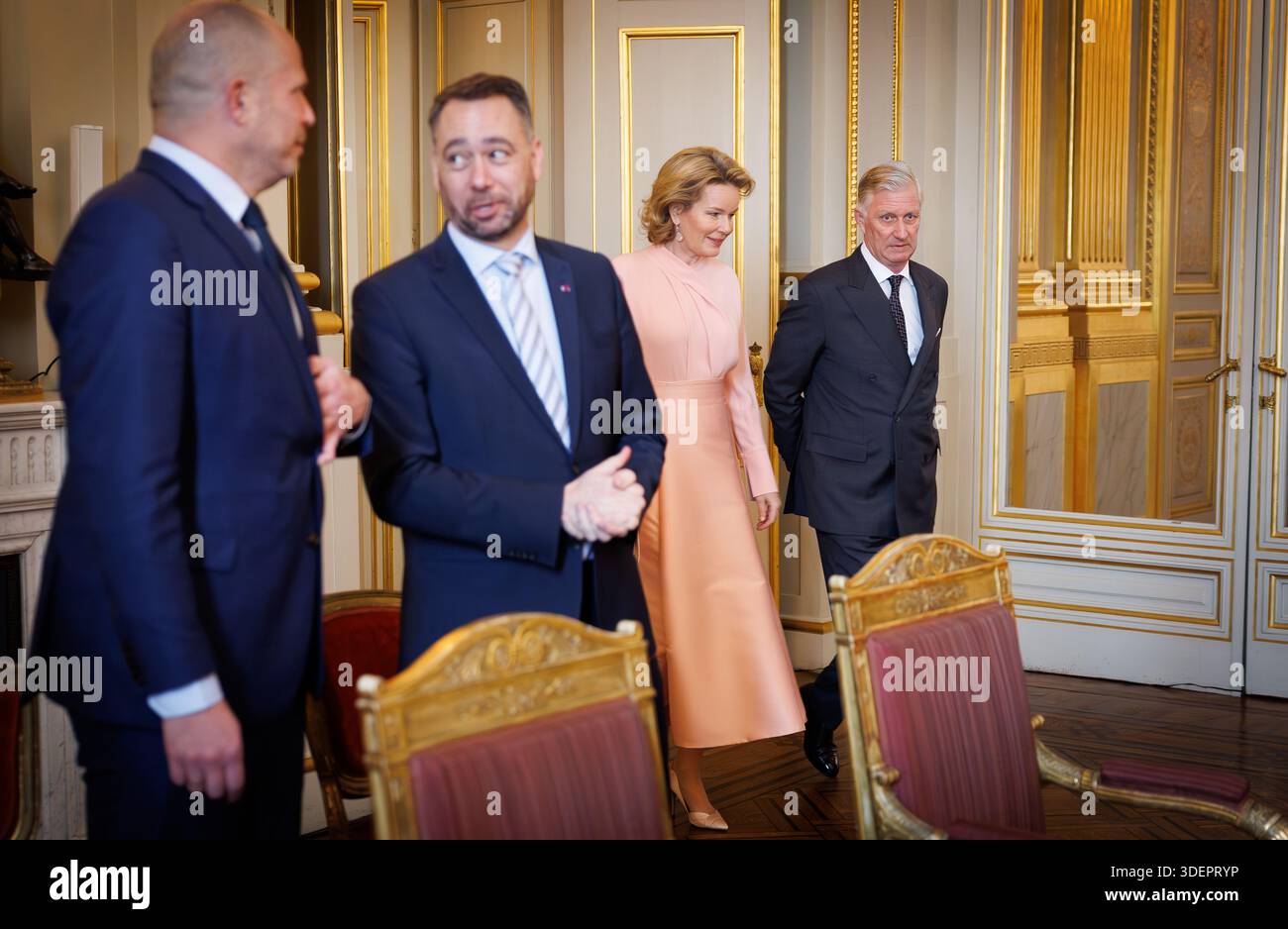 Federal Minister Theo Francken, Belgian Foreign Minister Maxime Prevot ...