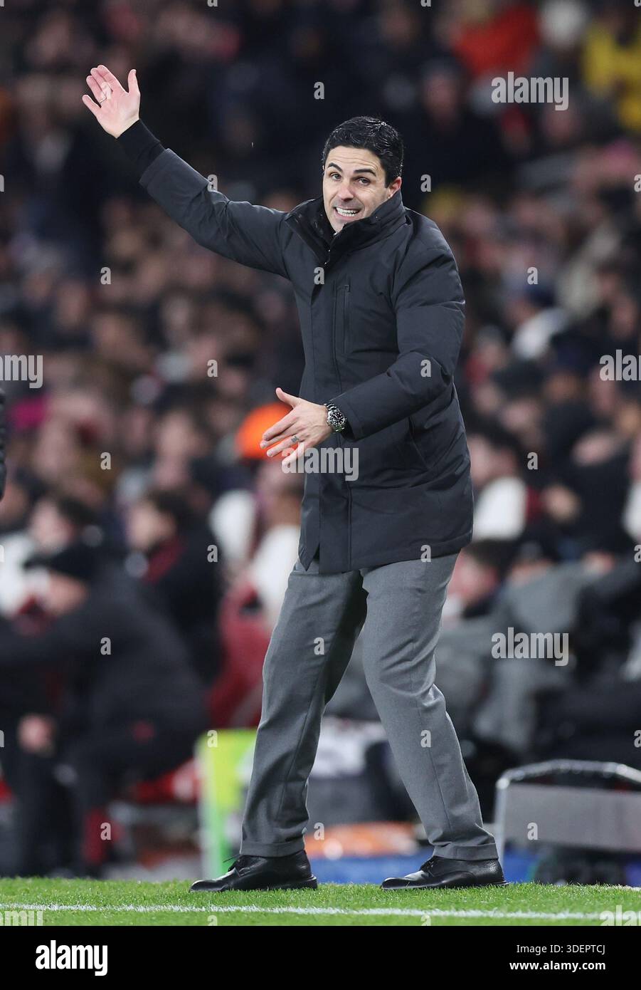 London, England, 8th January 2026. Mikel Arteta manager of Arsenal in ...