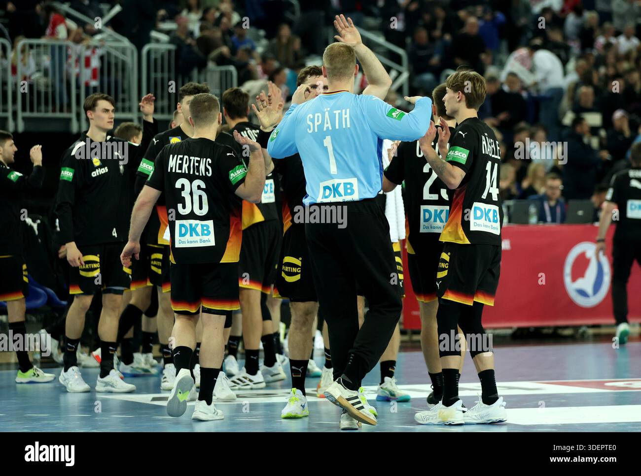 08 January 2026, Croatia, Zagreb: Handball: International match ...