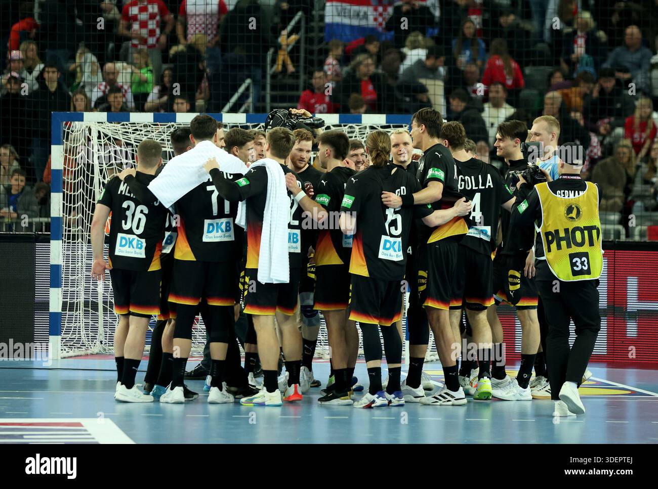 08 January 2026, Croatia, Zagreb: Handball: International match ...