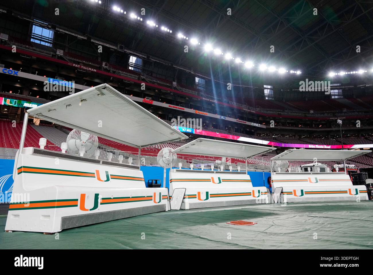 Glendale, USA. 08th Jan, 2026. Detailed view of the Dragon Seats ...