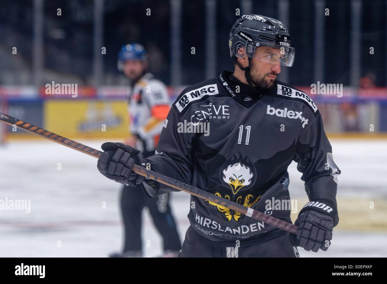 Vincent Praplan (11 Geneve-Servette HC) portrait (headshot/close up ...