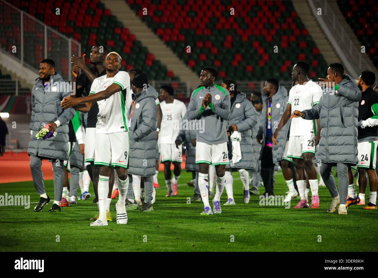 FES, MOROCCO - DECEMBER 30: Francis Uzoho, Paul Onuachu, Ryan Alebiosu ...