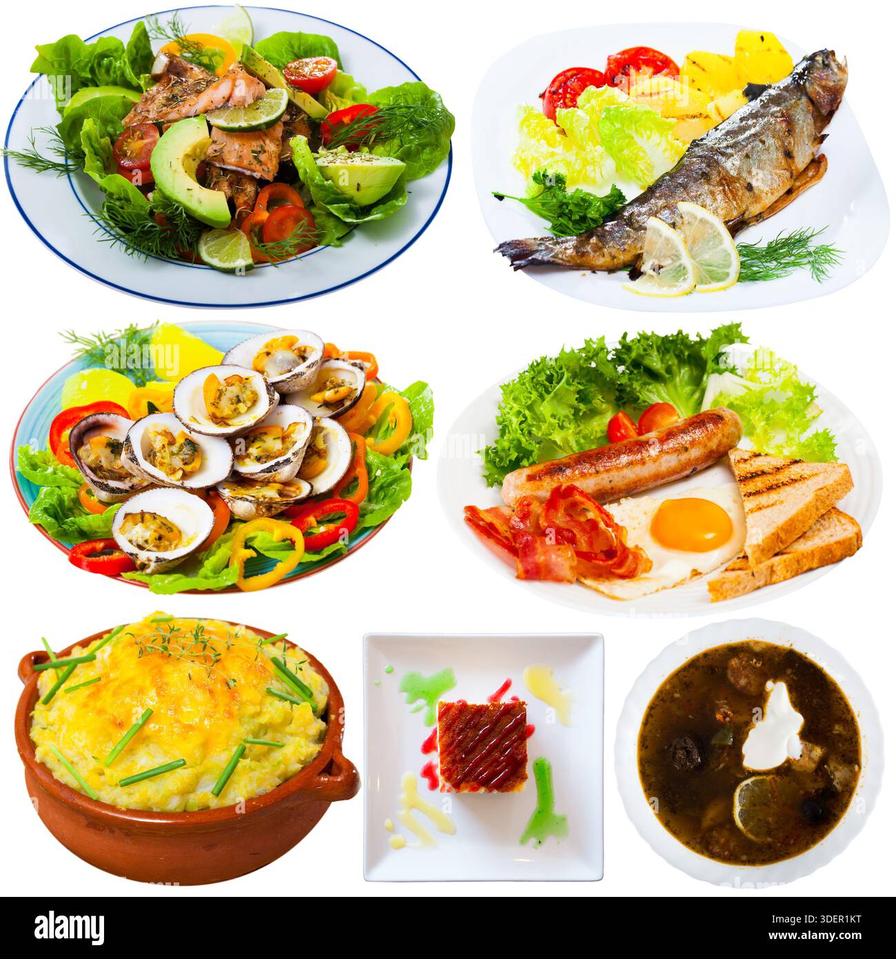 Delicious collection breakfast dishes hi-res stock photography and ...
