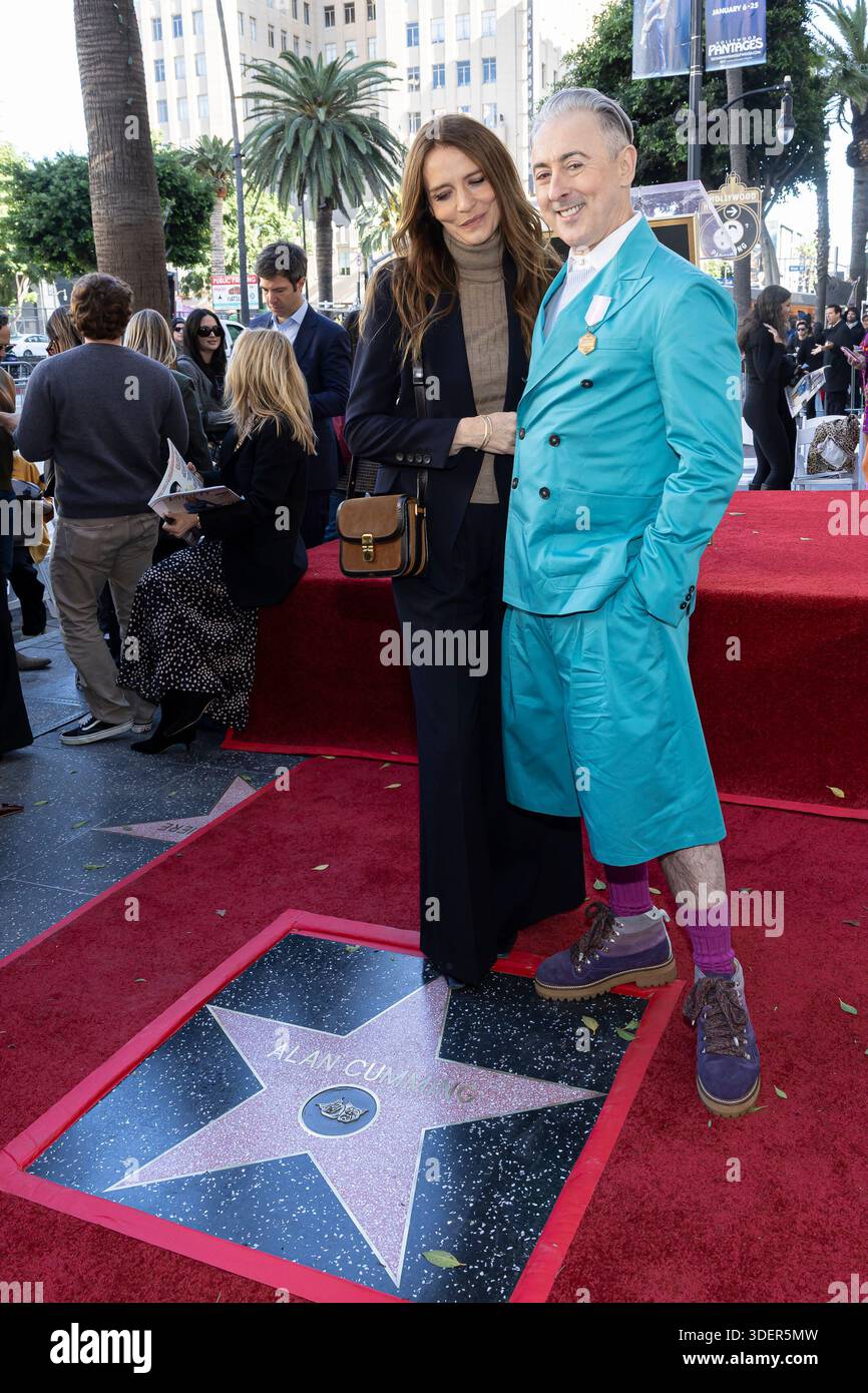 Saffron Burrows and Alan Cumming attend as Alan Cumming is honored with ...