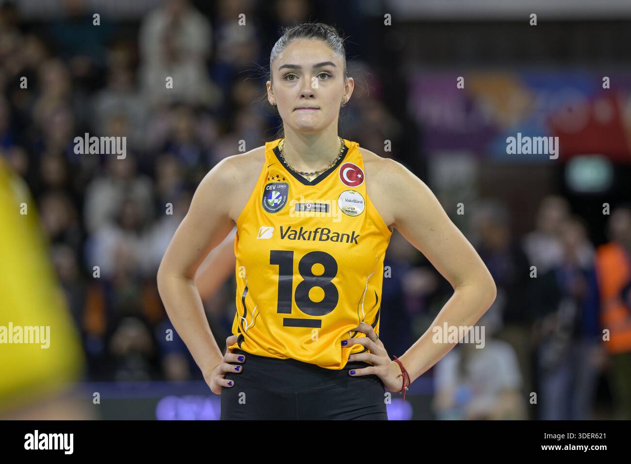 Zehra Gunes during Savino Del Bene Scandicci vs VakifBank Istanbul, CEV ...
