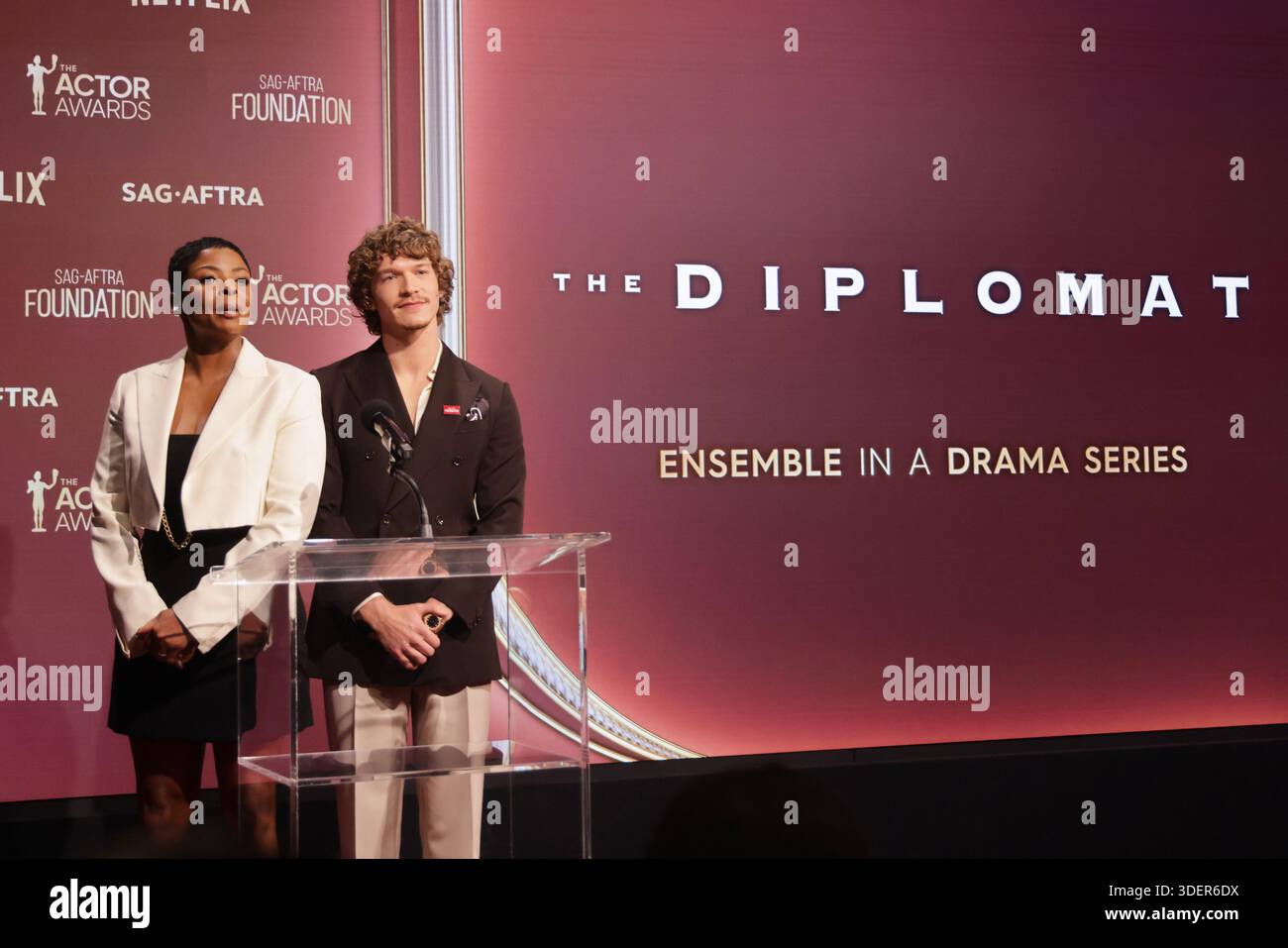 Janelle James and Connor Storrie at the 32nd Annual Actor Awards ...