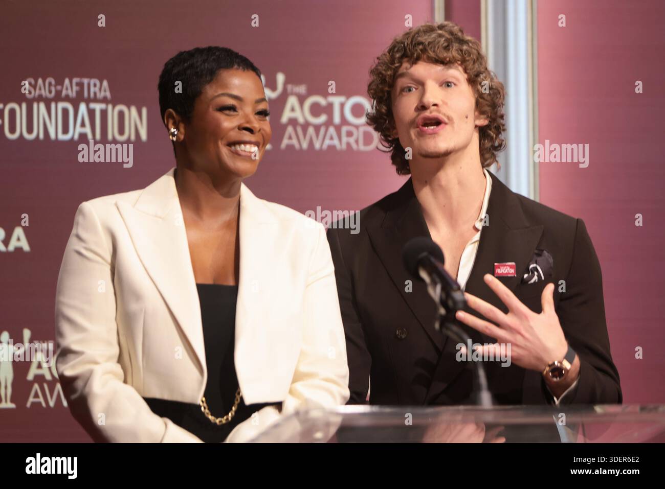 Janelle James and Connor Storrie at the 32nd Annual Actor Awards ...