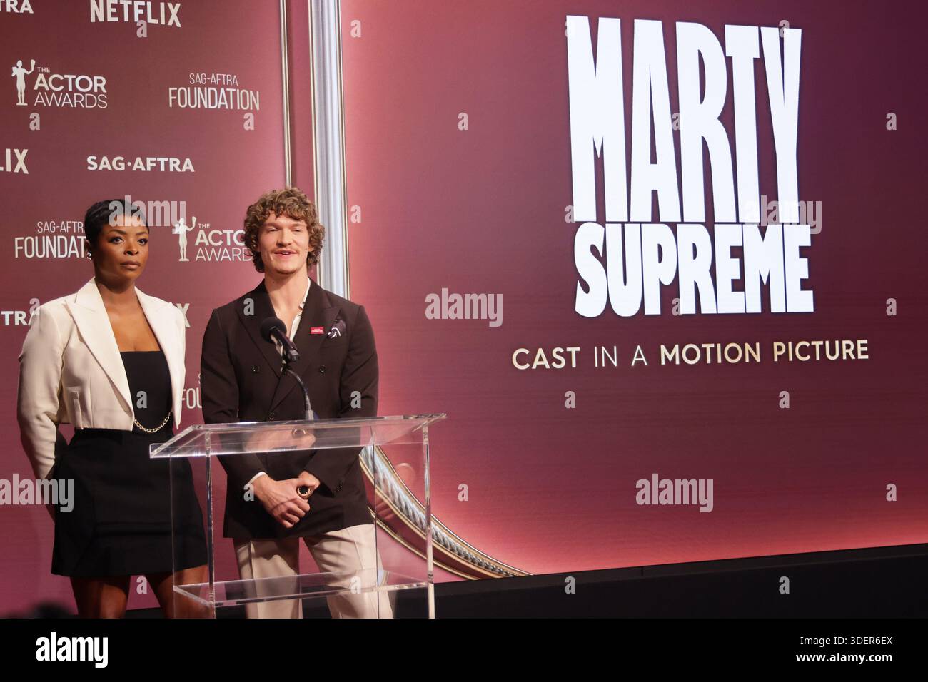 Janelle James and Connor Storrie at the 32nd Annual Actor Awards ...