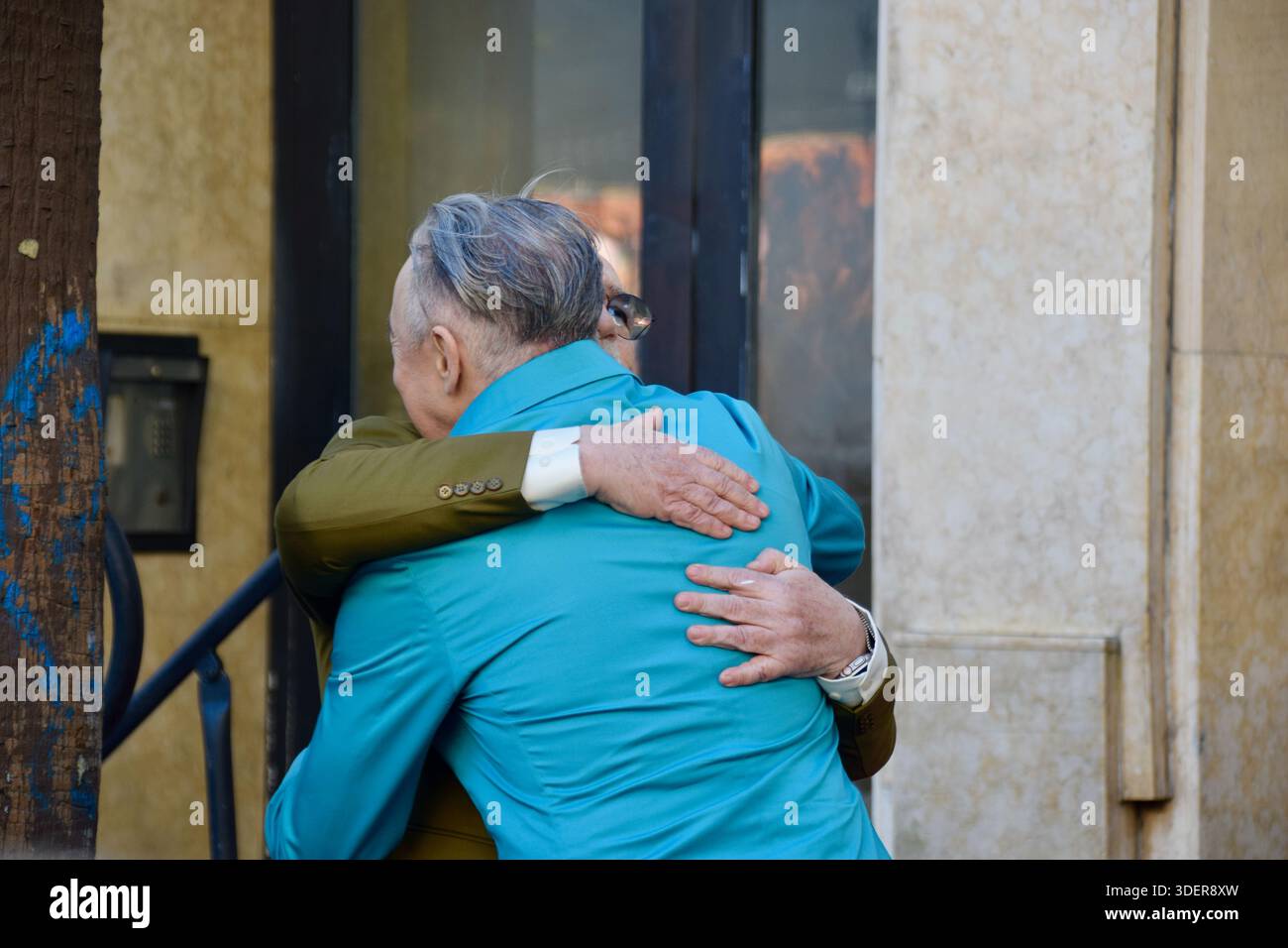 Brian Cox embraces Alan Cumming during Alan’s Hollywood Walk of Fame ...