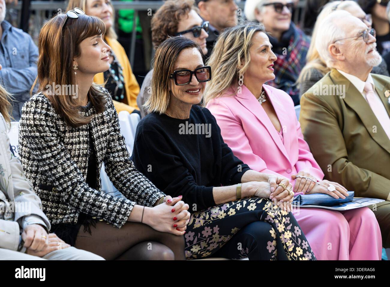 Dylan Mulvaney, Cynthia Rowley, Nicole Ansari-Cox and Brian Cox attend ...