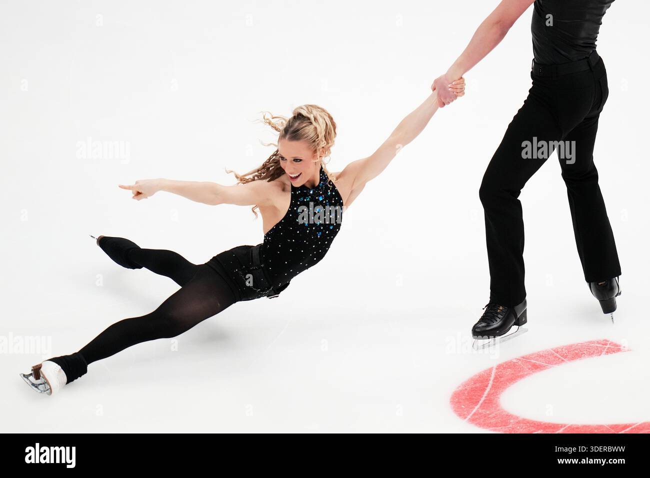 Emilea Zingas and Vadym Kolesnik compete during the ice dance ...