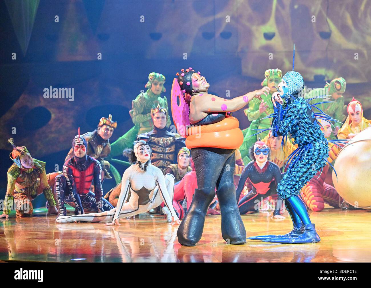 London, UK, 08 January 2026. Cast members perform during the dress ...