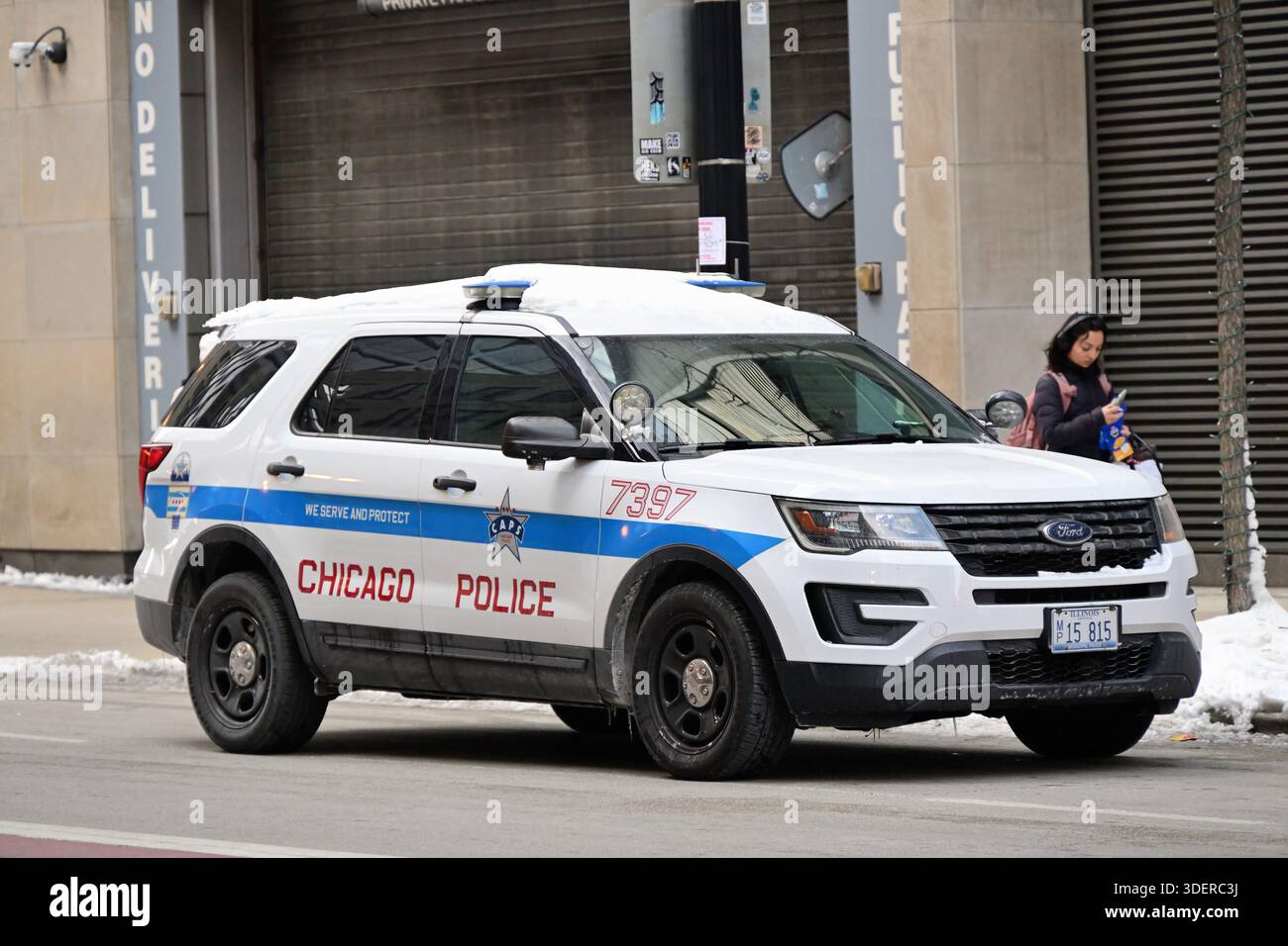 Chicago police vehicle parked hi-res stock photography and images - Alamy