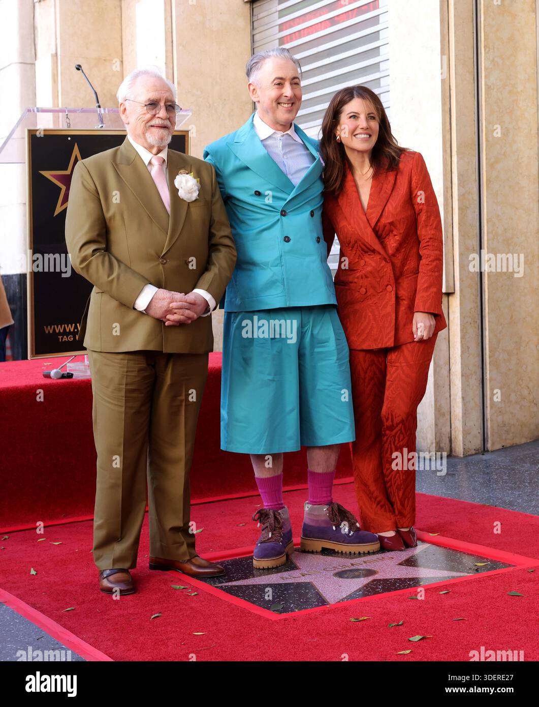 Brian Cox, Alan Cumming and Monica Lewinsky attend an unveiling ...