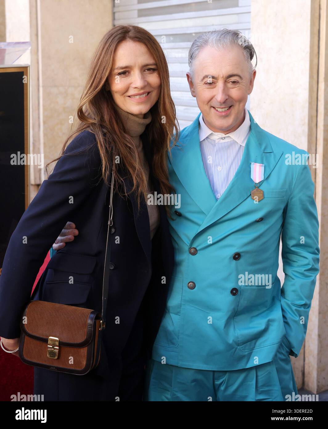 Saffron Burrows and Alan Cumming attend an unveiling ceremony honoring ...