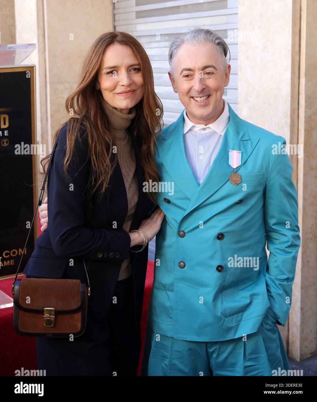 Saffron Burrows and Alan Cumming attend an unveiling ceremony honoring ...