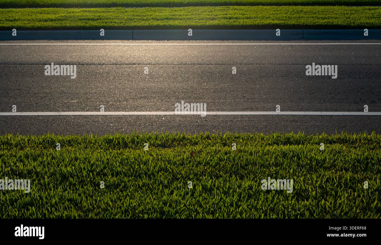 Road with asphalt surface background. Road in urban concept. Road on ...