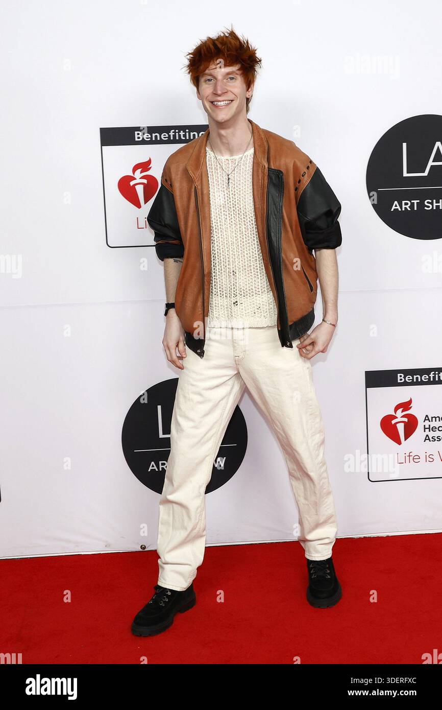 Peet Montzingo at arrivals for The 2026 LA Art Show Opening Night ...