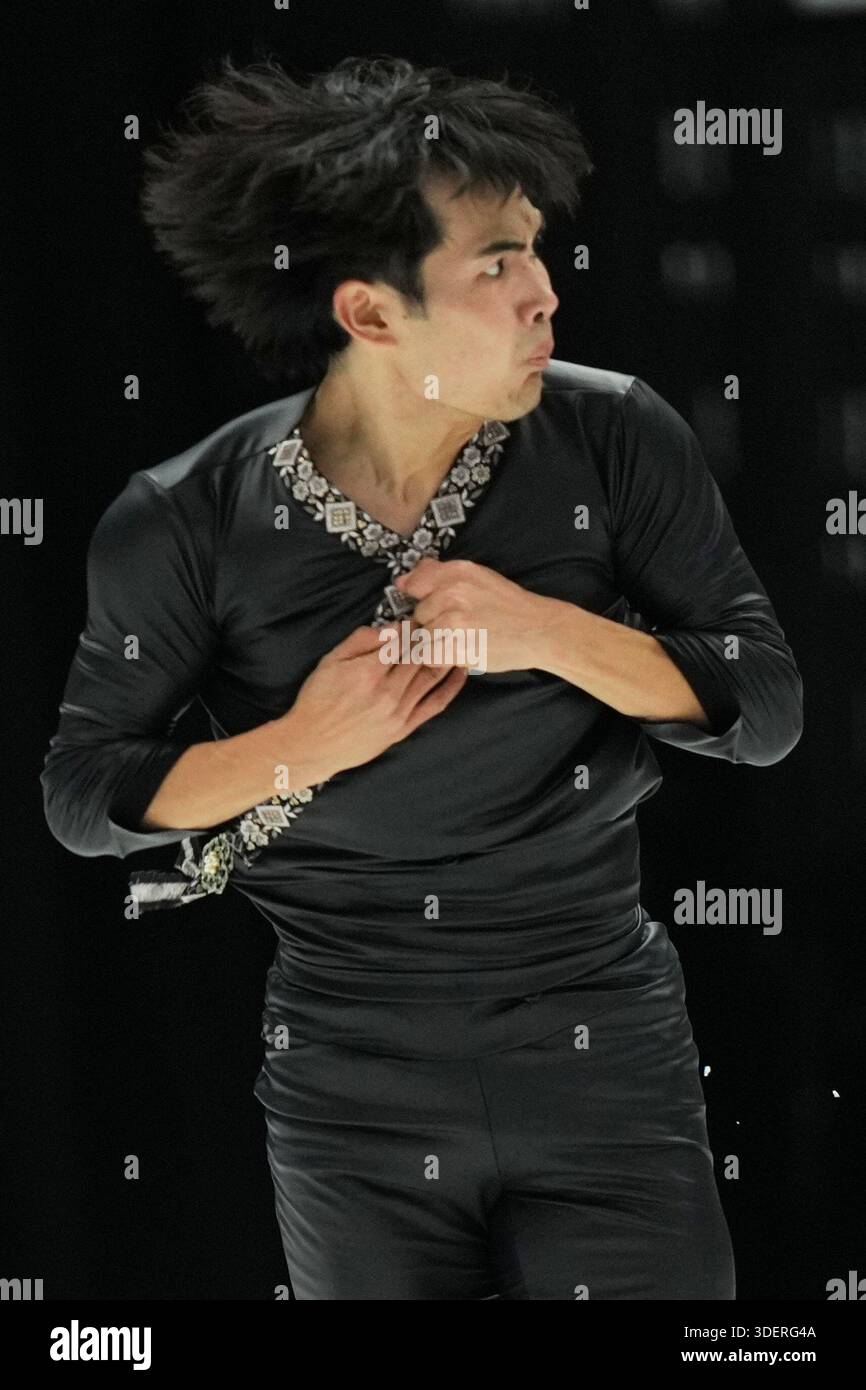 Goku Endo competes during the men's short program at the U.S. Figure ...
