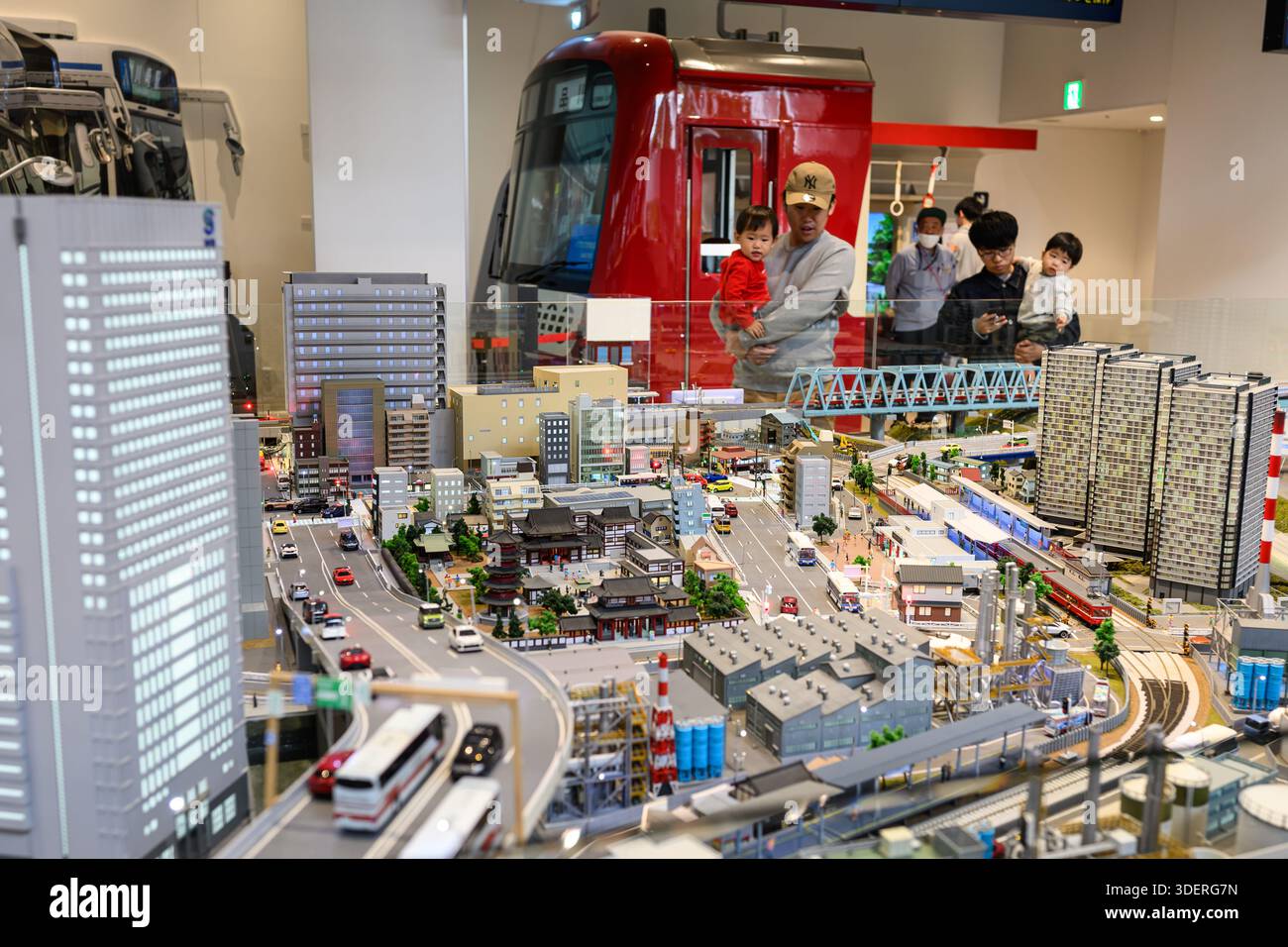 Large diorama inside the Keikyu Museum in the Keikyu Group Headquarters ...