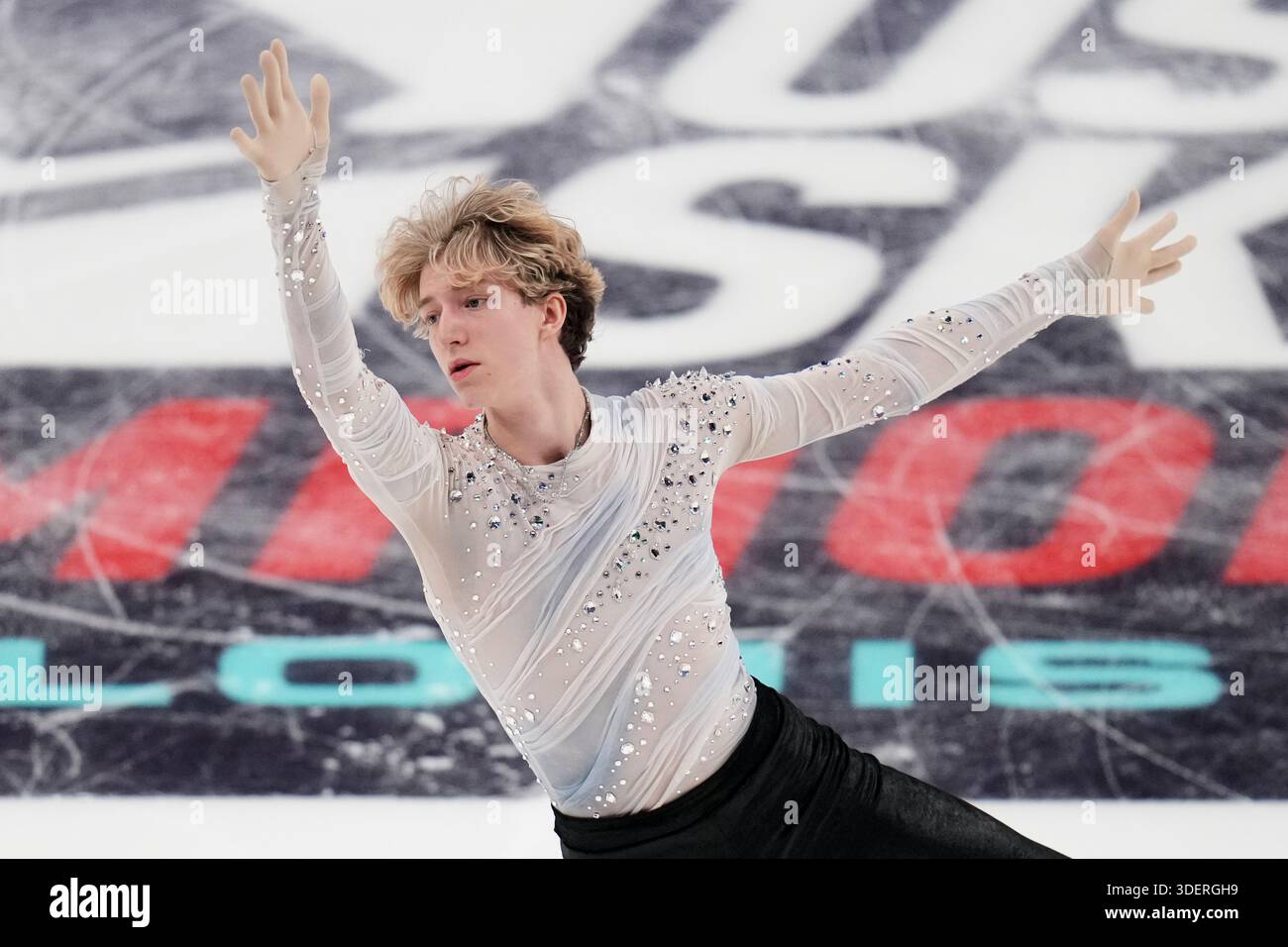 Lucius Kazanecki competes during the men's short program at the U.S ...