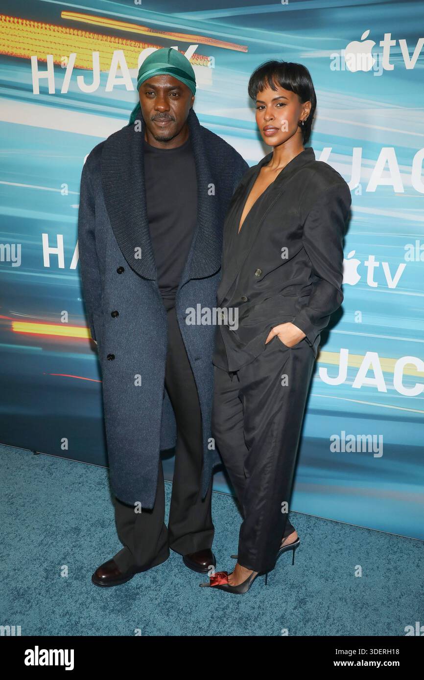 Actor Idris Elba, left, and Sabrina Dhowre Elba attend the special ...