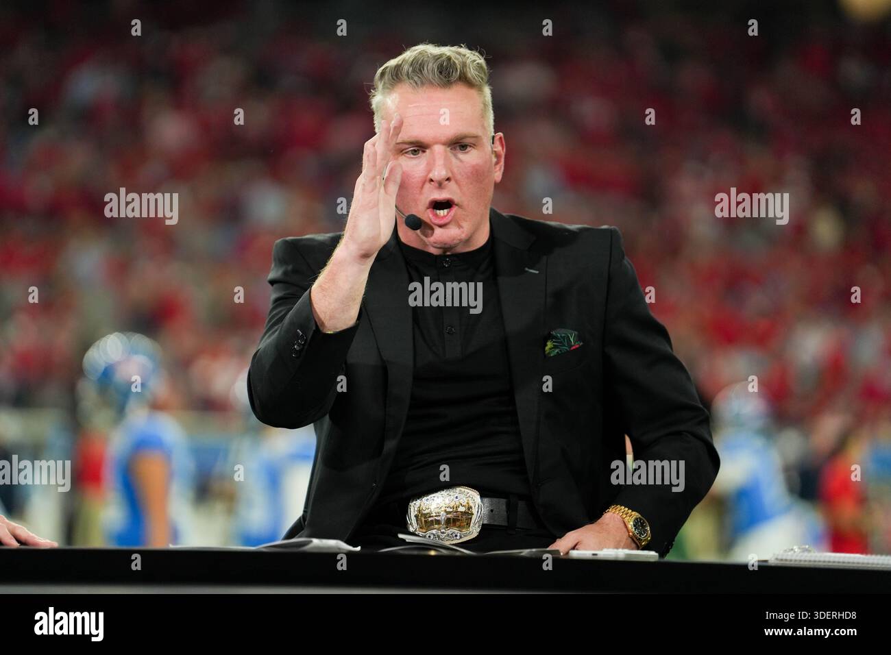 Pat McAfee before the Fiesta Bowl game between the Ole Miss Rebels and ...