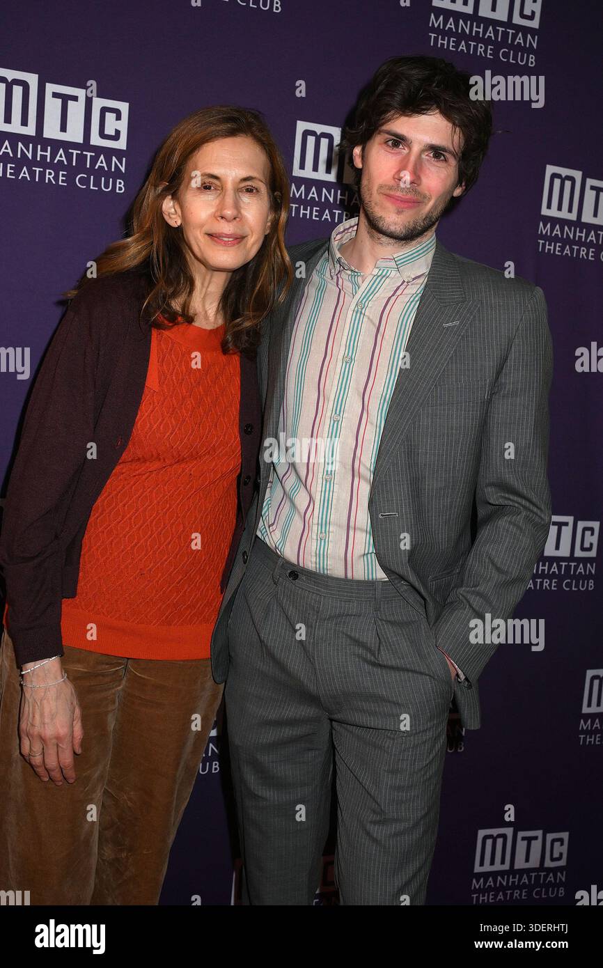 Jessica Hecht and Zane Pais attends the MTC Broadway Opening Night of ...