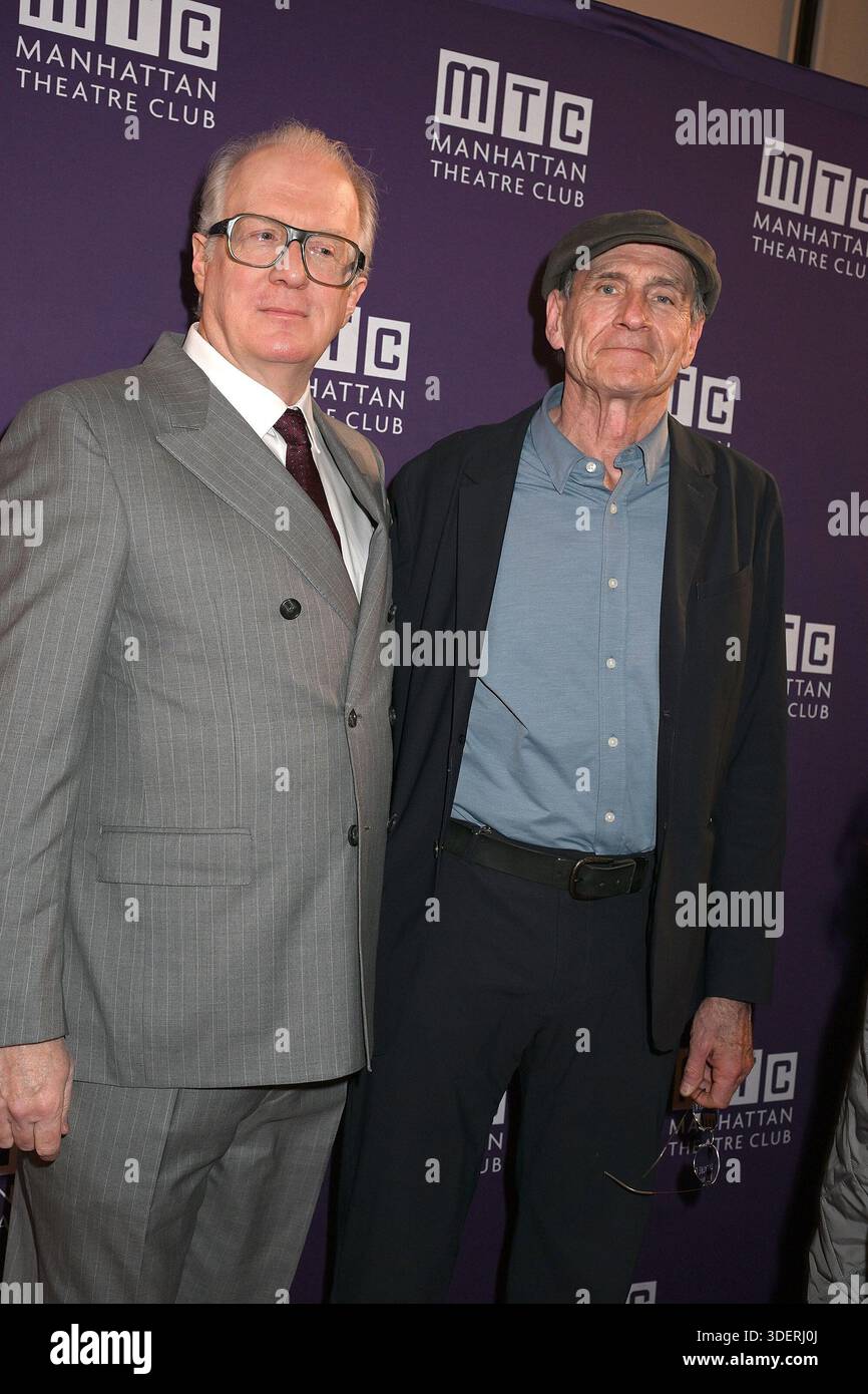 Tracy Letts and James Taylor attend the MTC Broadway Opening Night of ...