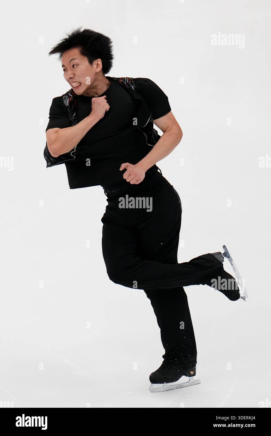 Tomoki Hiwatashi competes during the men's short program at the U.S ...