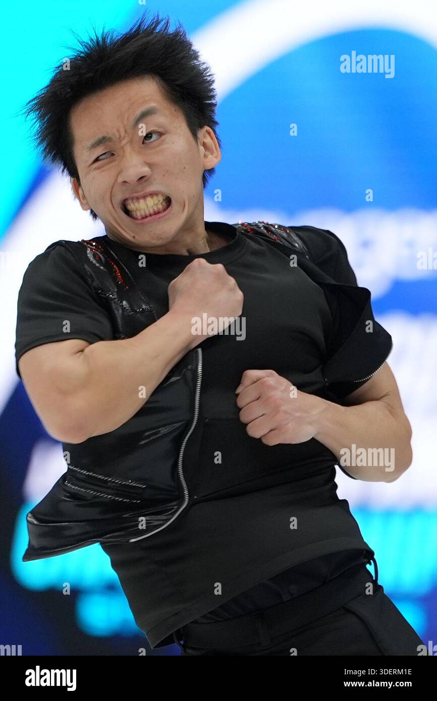 Tomoki Hiwatashi competes during the men's short program at the U.S ...
