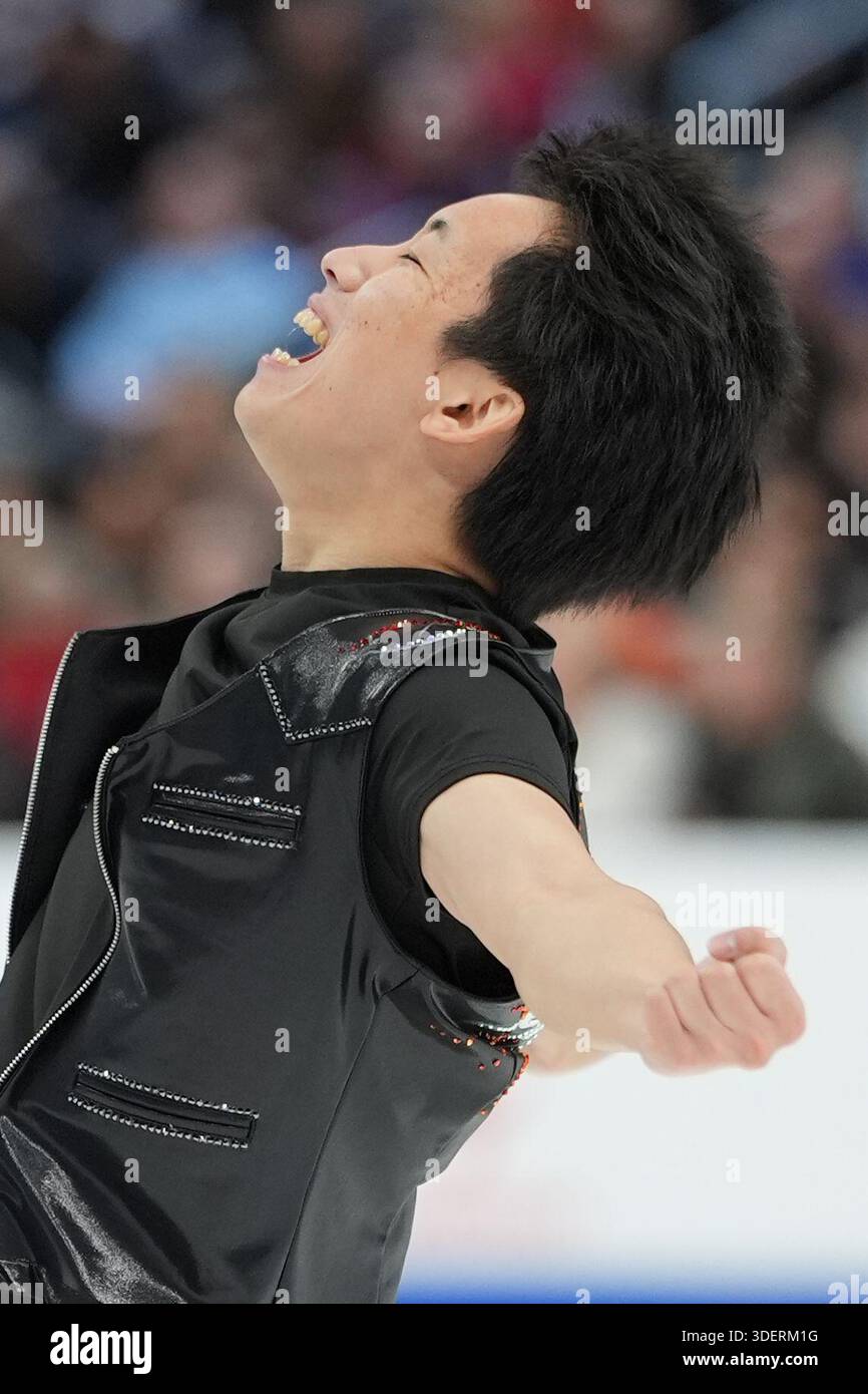 Tomoki Hiwatashi competes during the men's short program at the U.S ...