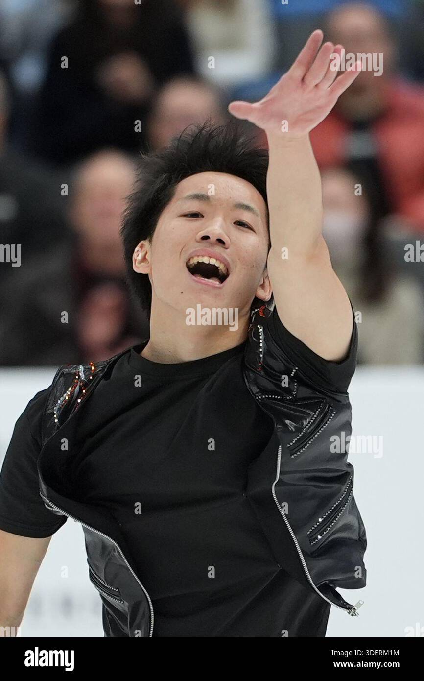 Tomoki Hiwatashi competes during the men's short program at the U.S ...