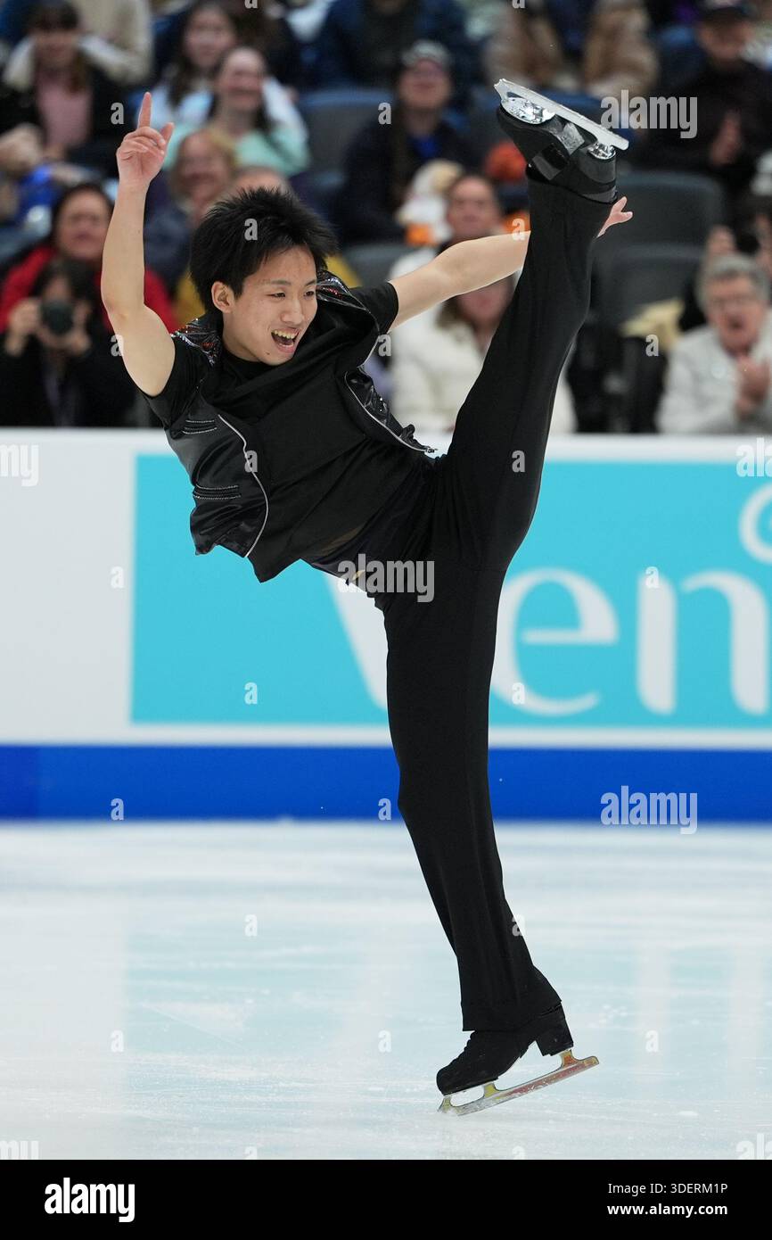 Tomoki Hiwatashi competes during the men's short program at the U.S ...