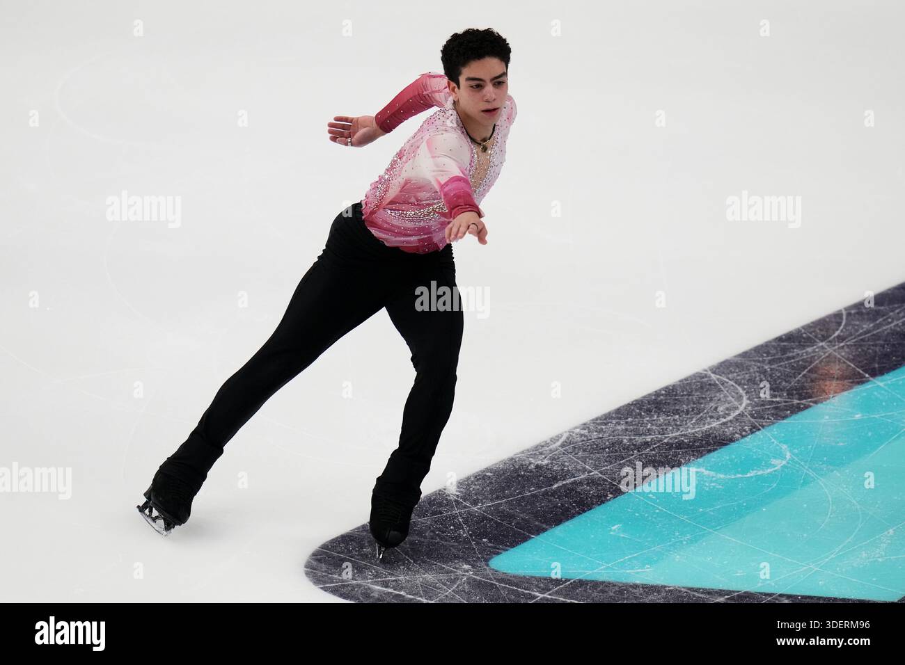 Jacob Sanchez competes during the men's short program at the U.S ...