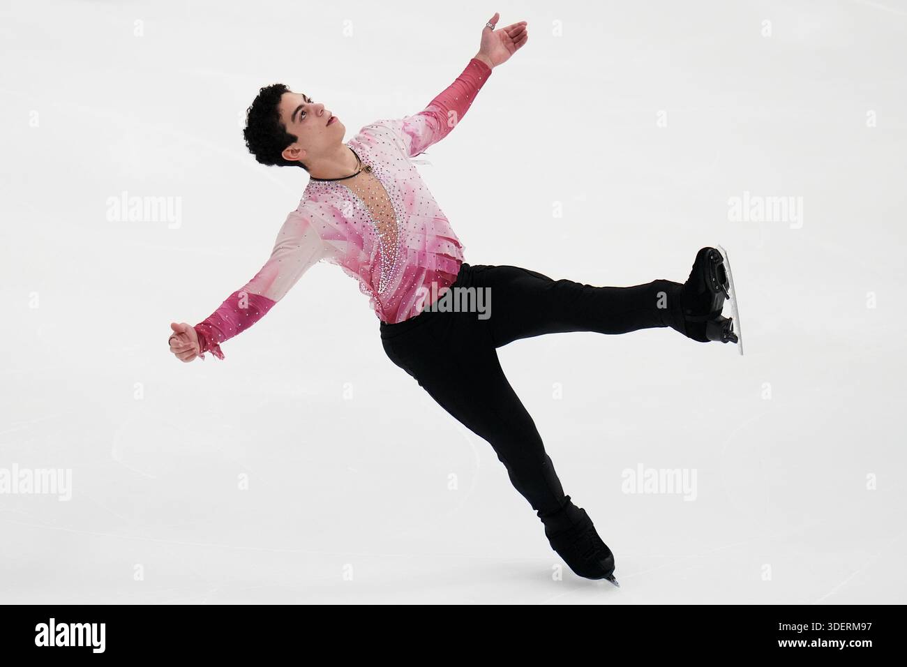 Jacob Sanchez competes during the men's short program at the U.S ...