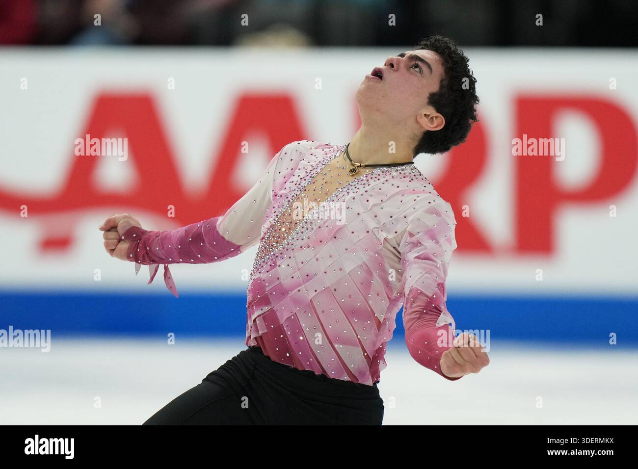 Jacob Sanchez competes during the men's short program at the U.S ...