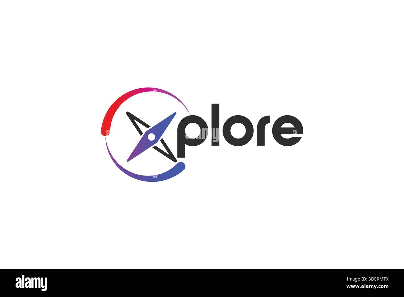 Explore logo with compass and circle design Stock Vector Image & Art ...