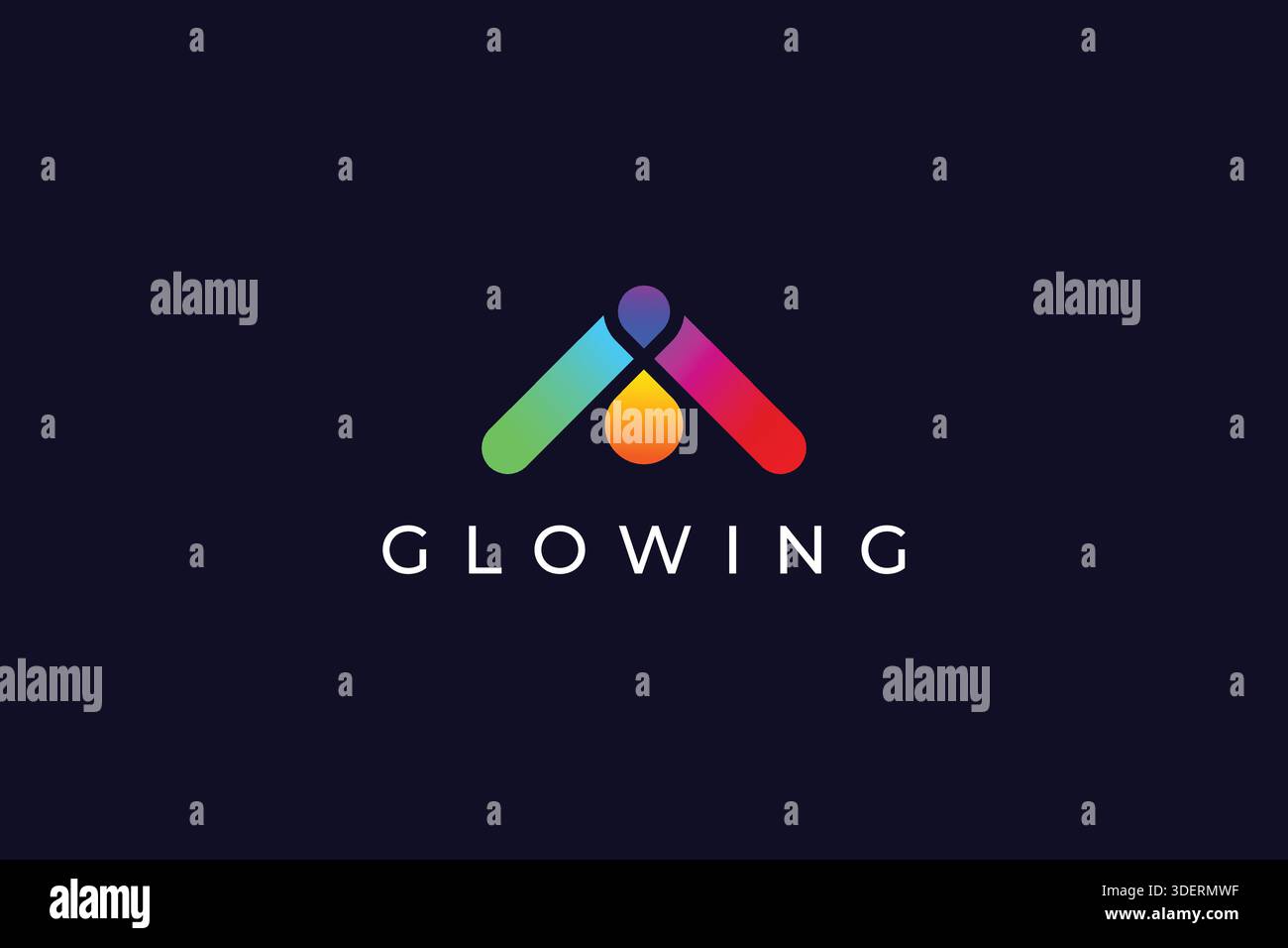 Home Light Glow Logo Design for Real Estate, Smart Home and Modern ...