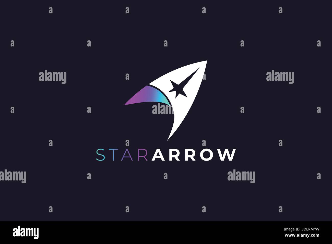 Clean Star with Upward Arrow Logo Mark for Growth, Innovation, and ...