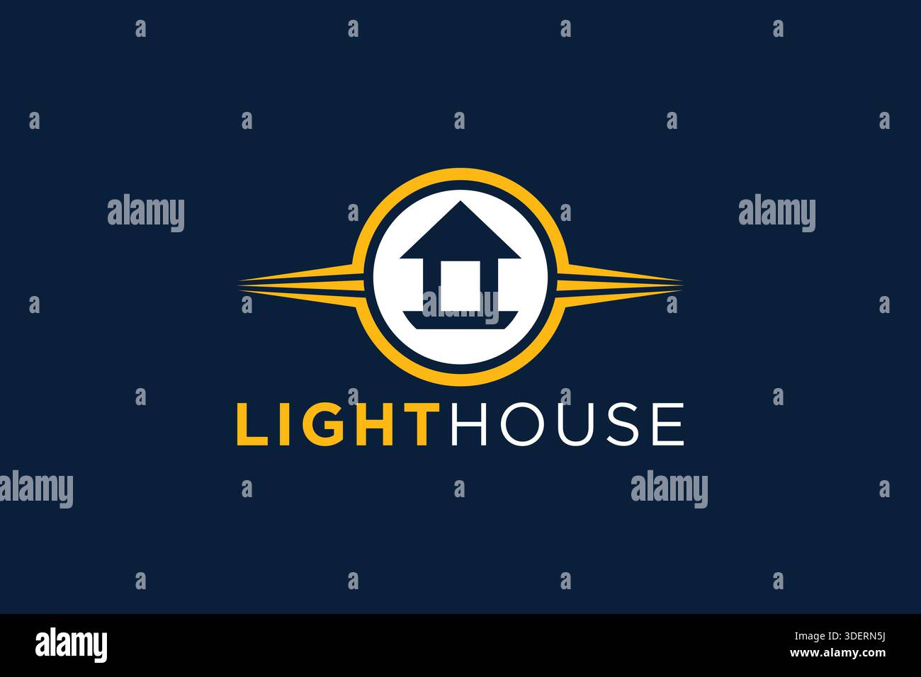 Minimal Lighthouse Logo Design for Maritime, Navigation, and Coastal ...