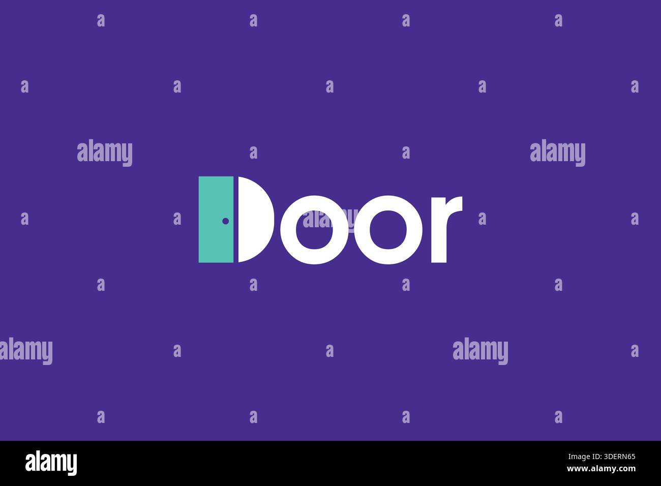 Door Wordmark Logo Design for Real Estate, Construction and Home Brand ...